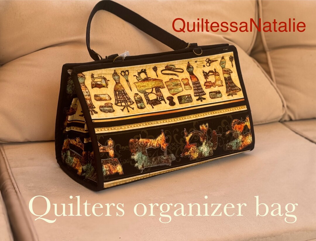 Quilters Organizer Bag for Sewing, Quilting and Crafts, 3 Dividers, 10 ...