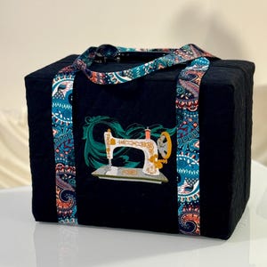 Singer Featherweight Sewing Machine Carrying Case Cover Zippered With ...