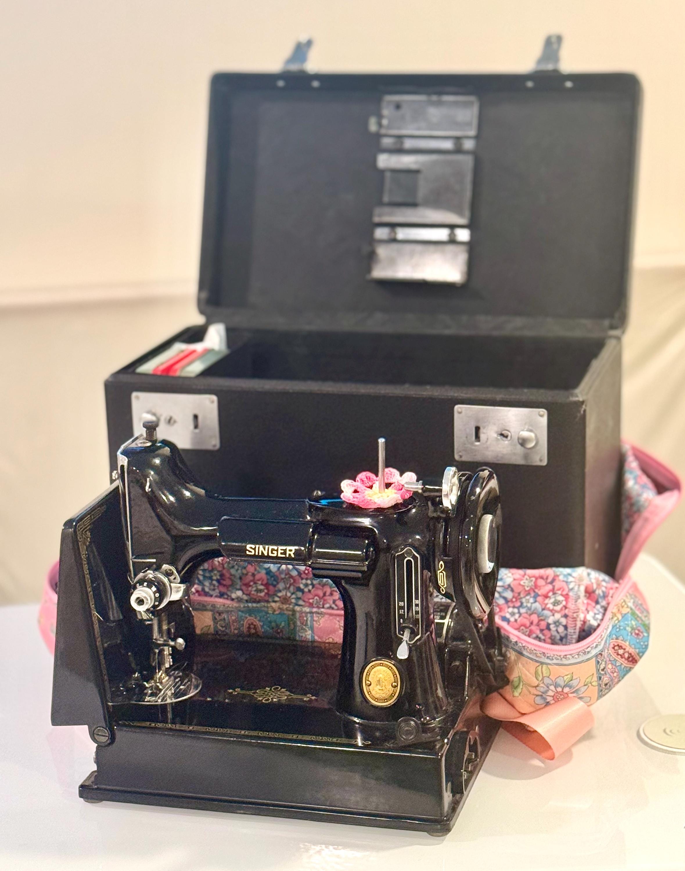 Singer Featherweight Sewing Machine Carrying Case/cover Zippered With ...