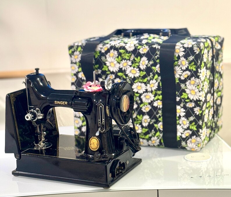 Singer Featherweight Sewing Machine Carrying Case/cover Zippered With ...