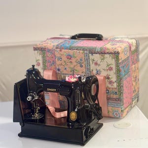 Singer Featherweight Sewing Machine Carrying Case/cover Zippered With ...