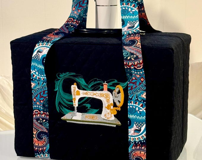 Singer Featherweight Sewing Machine Carrying Case Cover Zippered With ...