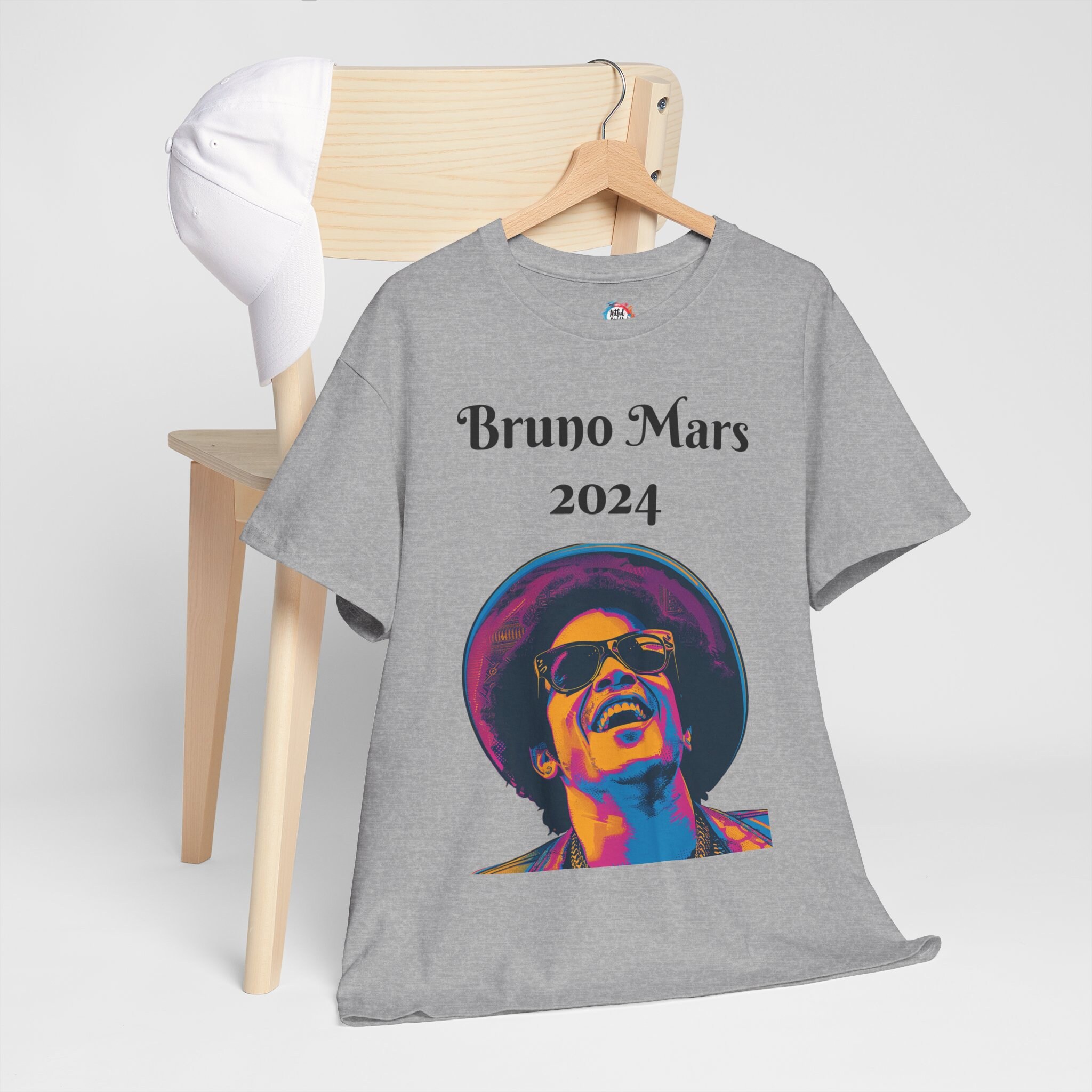 Bruno Mars 2024 Tour T-shirt Front Portrait Fan Merchandise - Etsy