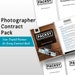 Photographer Contract Template Pack - Model Release Form, Event ...