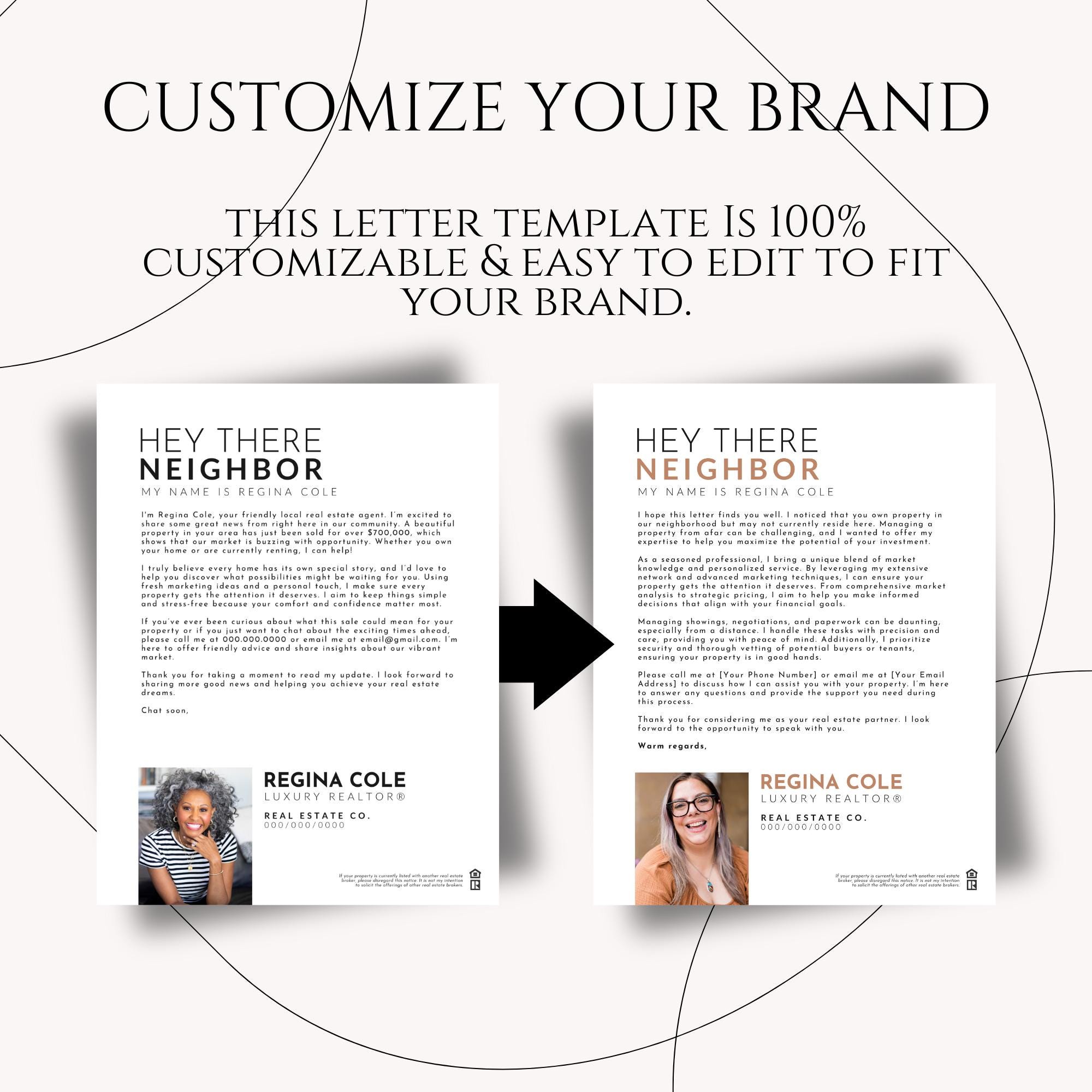 Real Estate Just Sold Letter, Realtor Letter Template, Real Estate ...