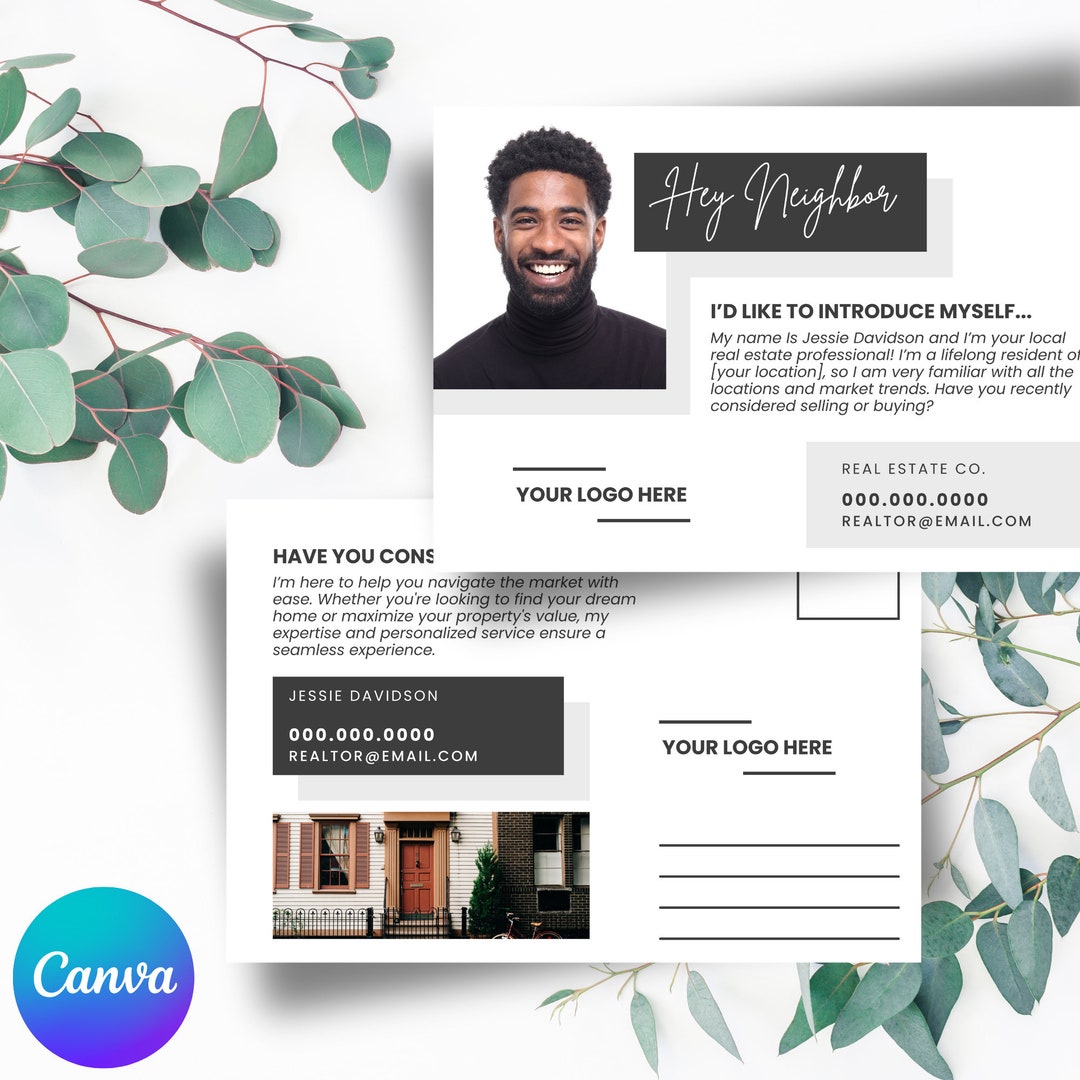 New Agent Intro Postcard, Real Estate Postcard, Realtor Introduction ...