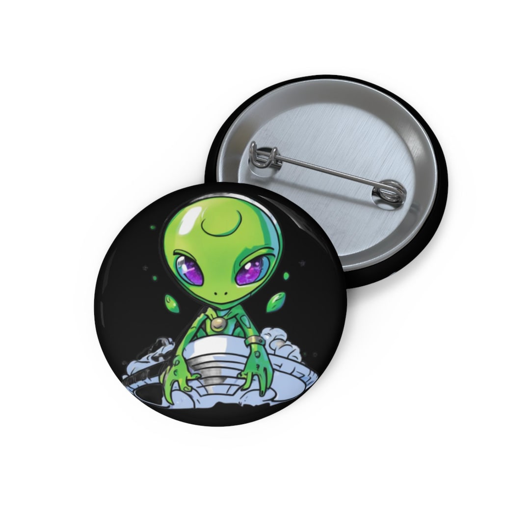 Kawaii UFO Enamel Button, Cute Alien Pin for Backpacks, Jackets & More ...