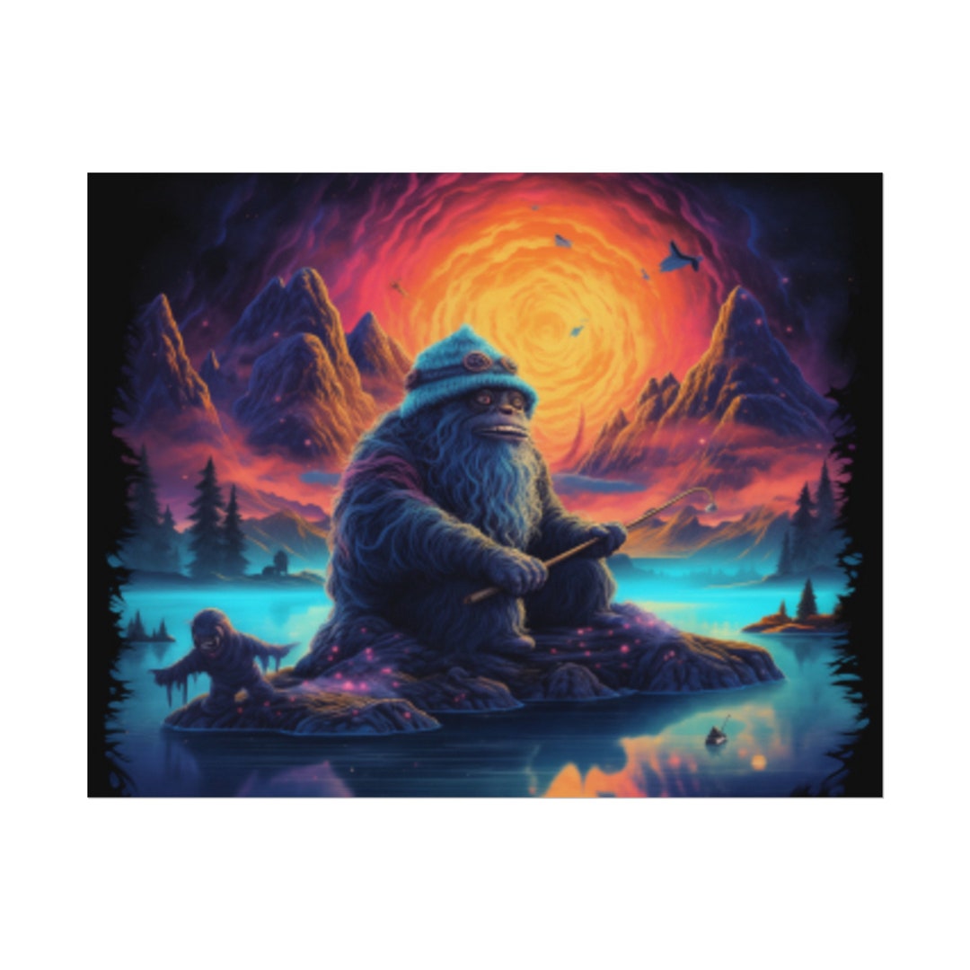 Abstract Colorful Troll Rolled Posters - Etsy