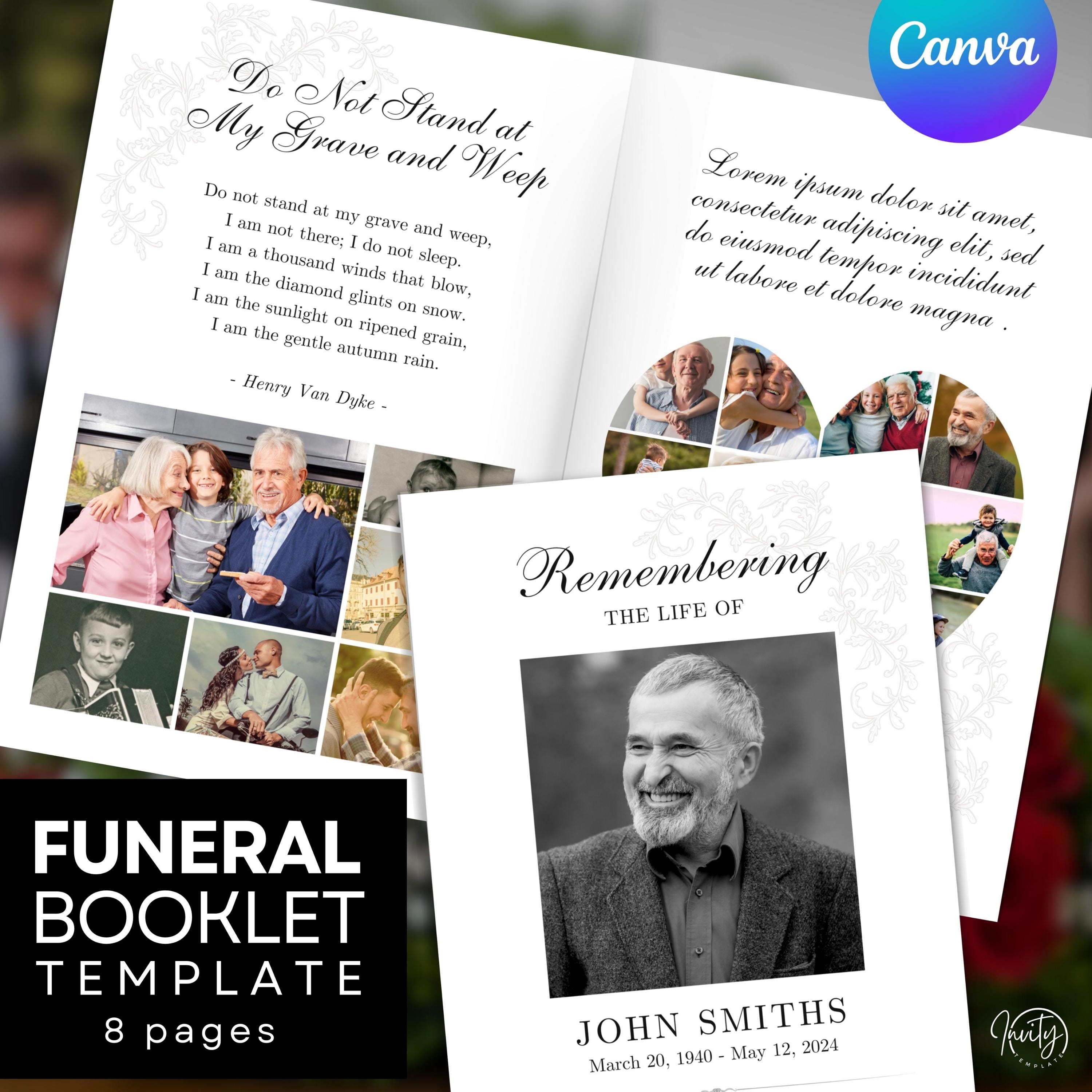 Funeral Animated Invitation, Funeral Slideshow Template, Funeral ...