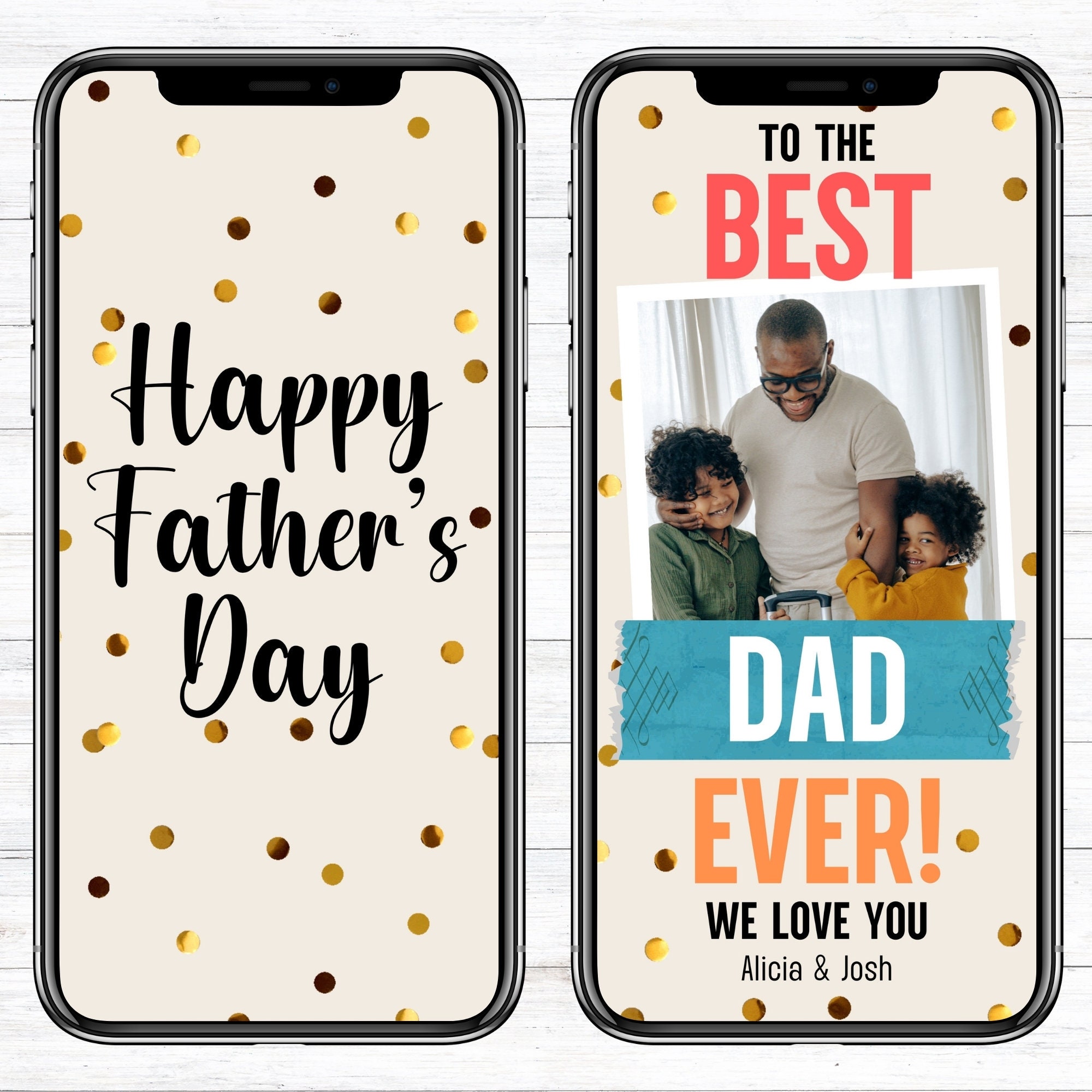 Father's Day Card, Animated Father's Day Digital Card, Best Dad Ever ...