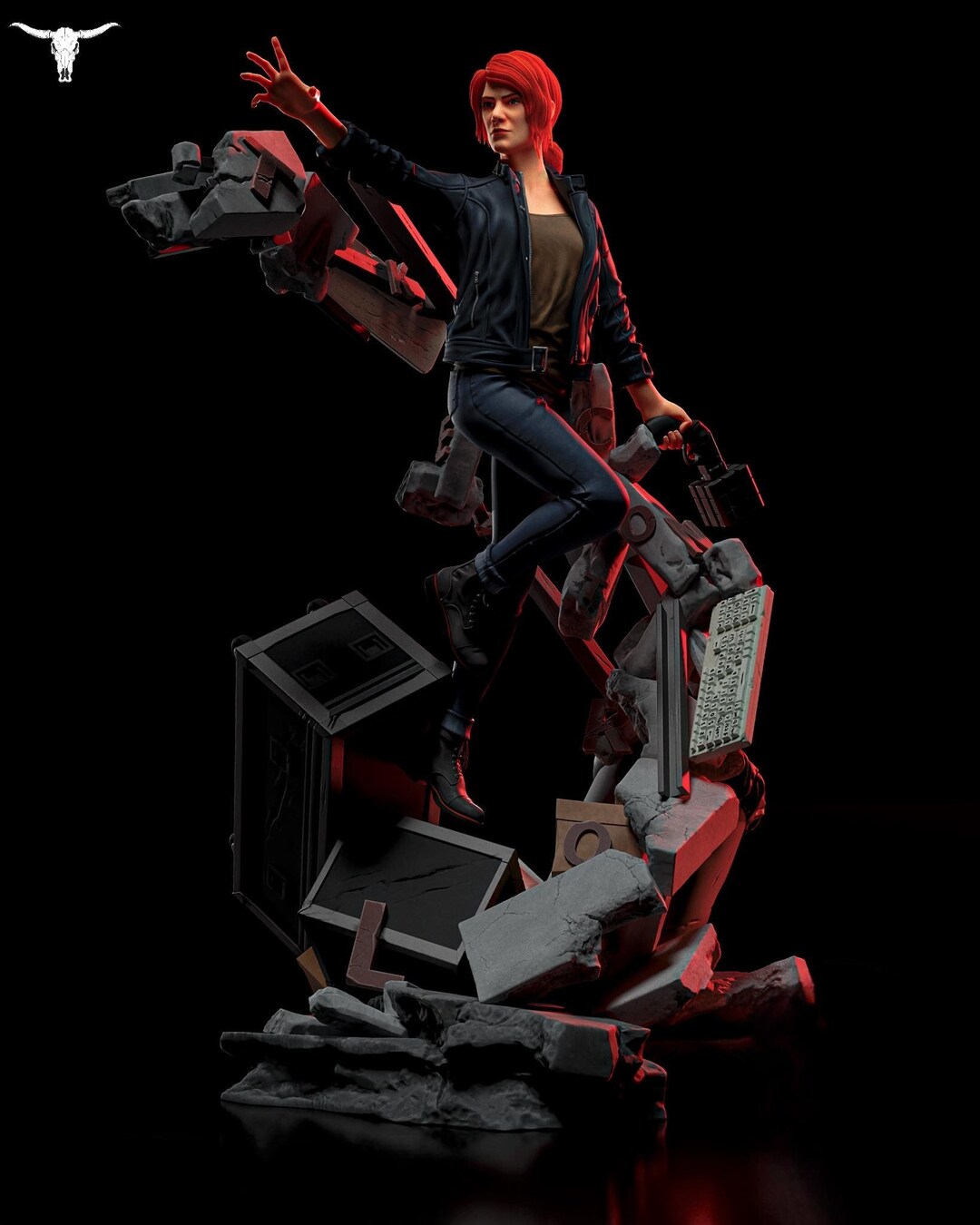 Jesse Faden Control Stl File for 3D Print, Action Figure, Sculpture ...