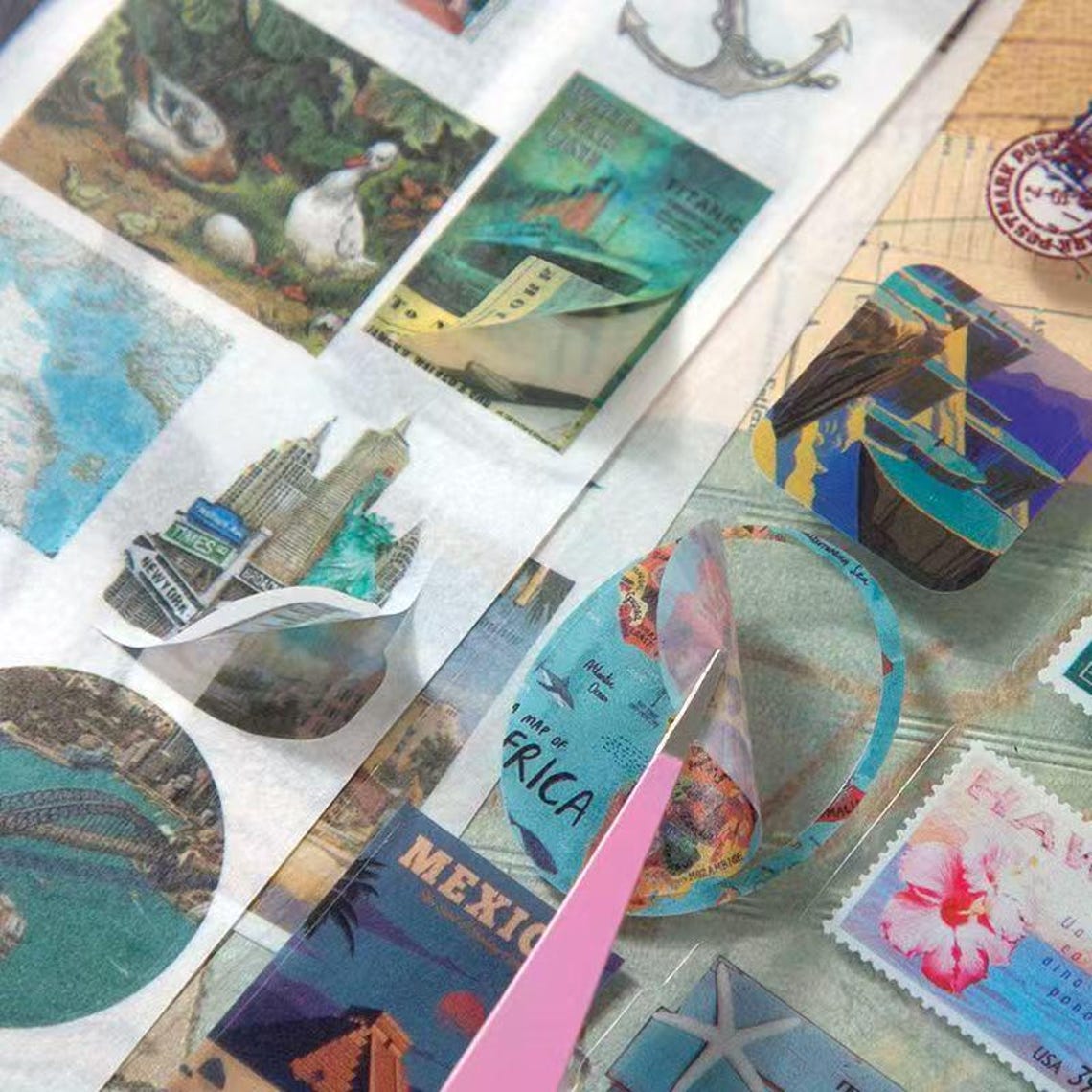 Travel Theme Scrapbook Set – Travel Journal & Memory Kit for ...