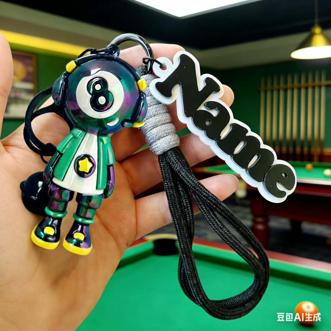 Personalized Billiard Themed Name Pendant - Two Styles Available - Etsy