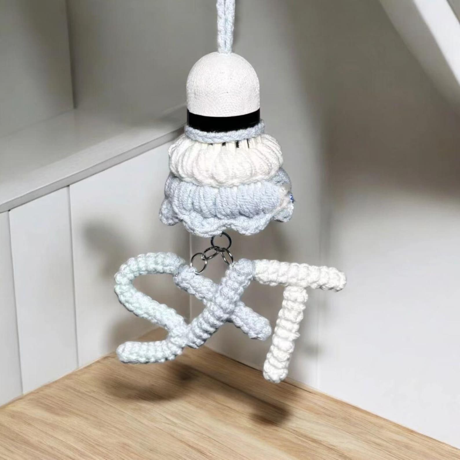 Custom Handmade Crochet Badminton Keychain | Personalized Sports Gift ...