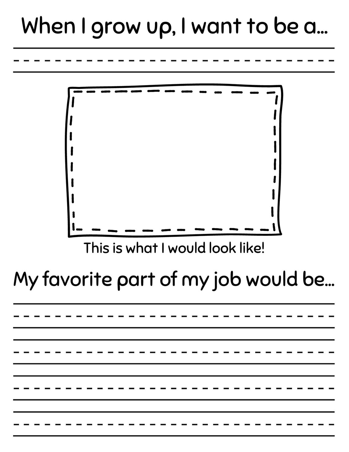 When I Grow up Coloring Sheets - Etsy