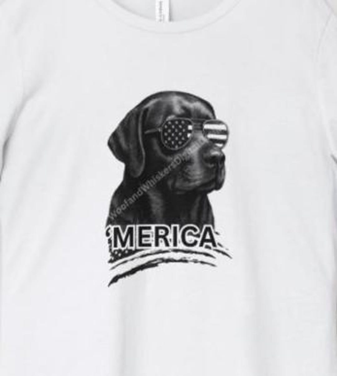 Patriotic Dog PNG SVG Digital Download, Cool Labrador With USA Flag ...