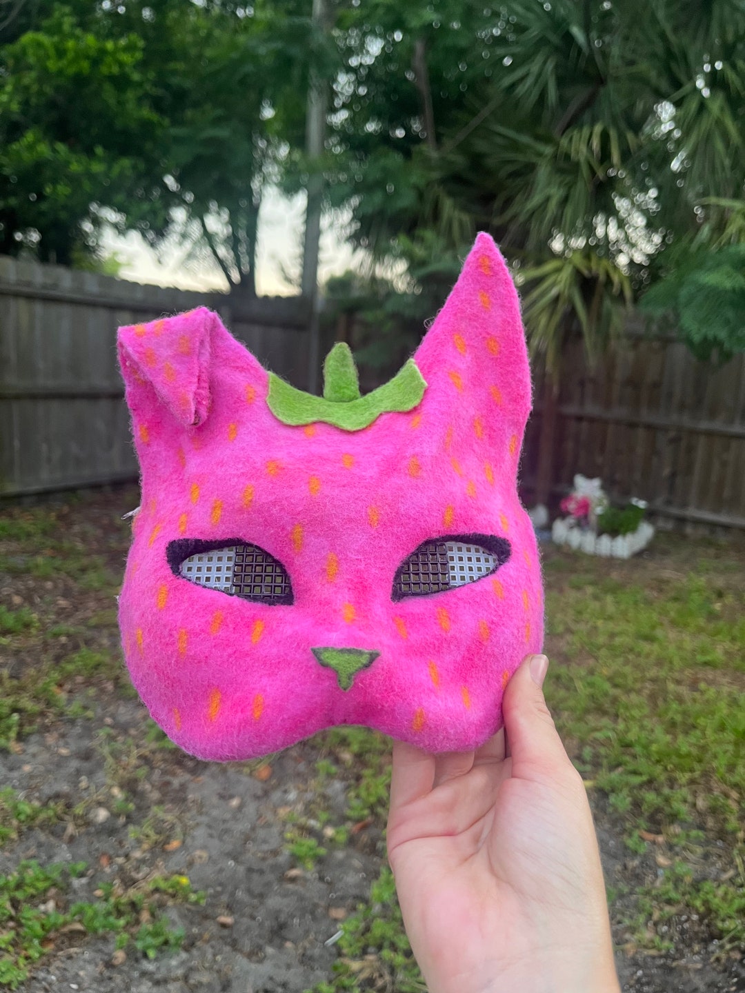 Strawberry Bunny Therian Mask - Etsy
