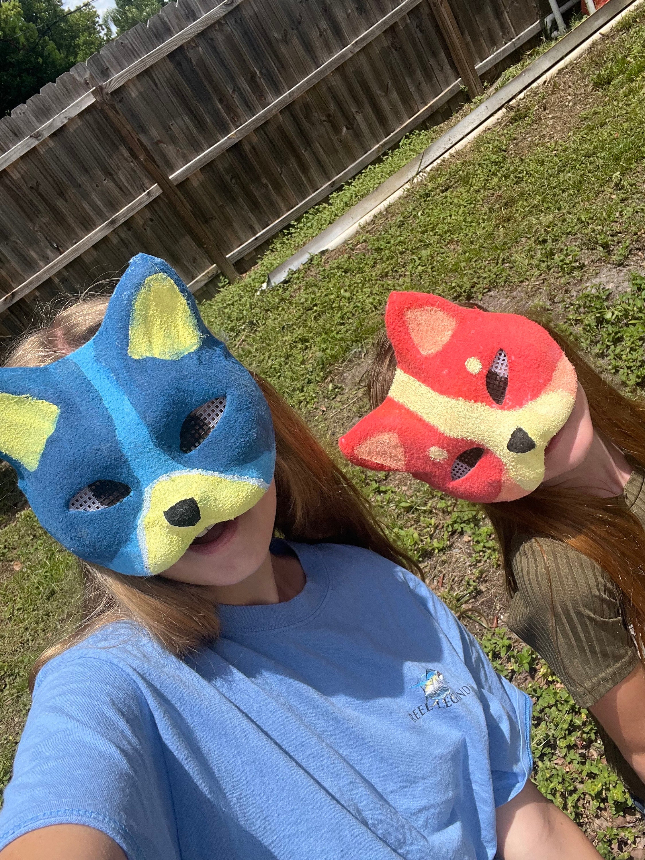 Bluey and Bingo Mask Set Hand Painted - Etsy