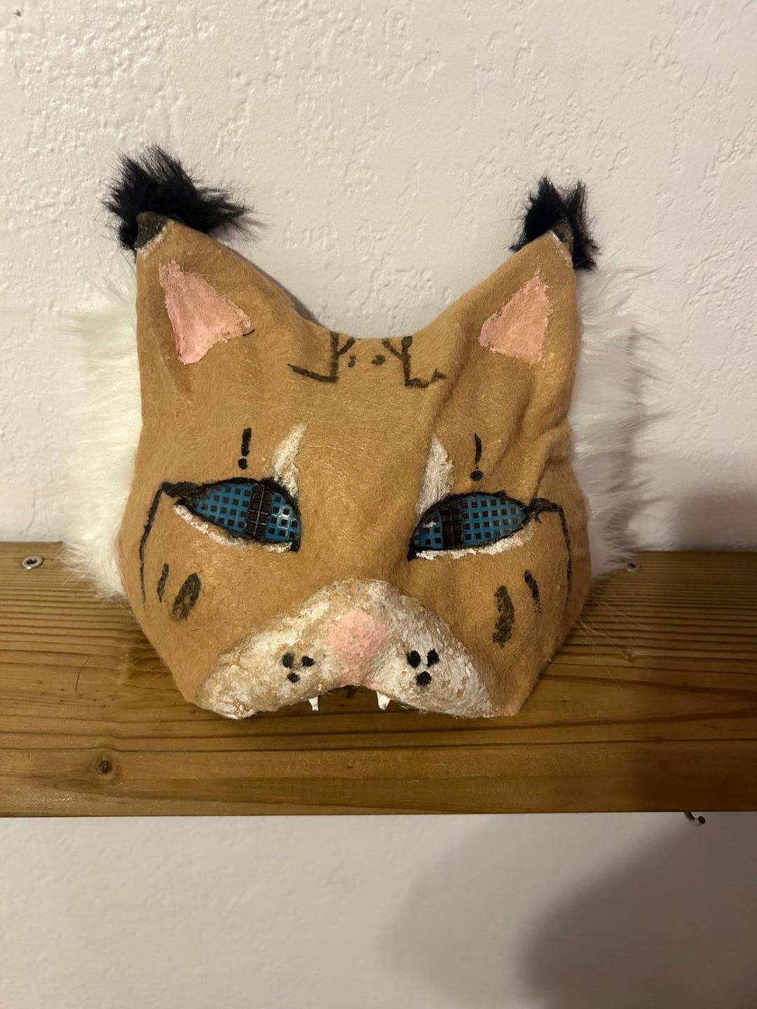 Bobcat Inspired Therian Mask Hand Made - Gently Used - Etsy