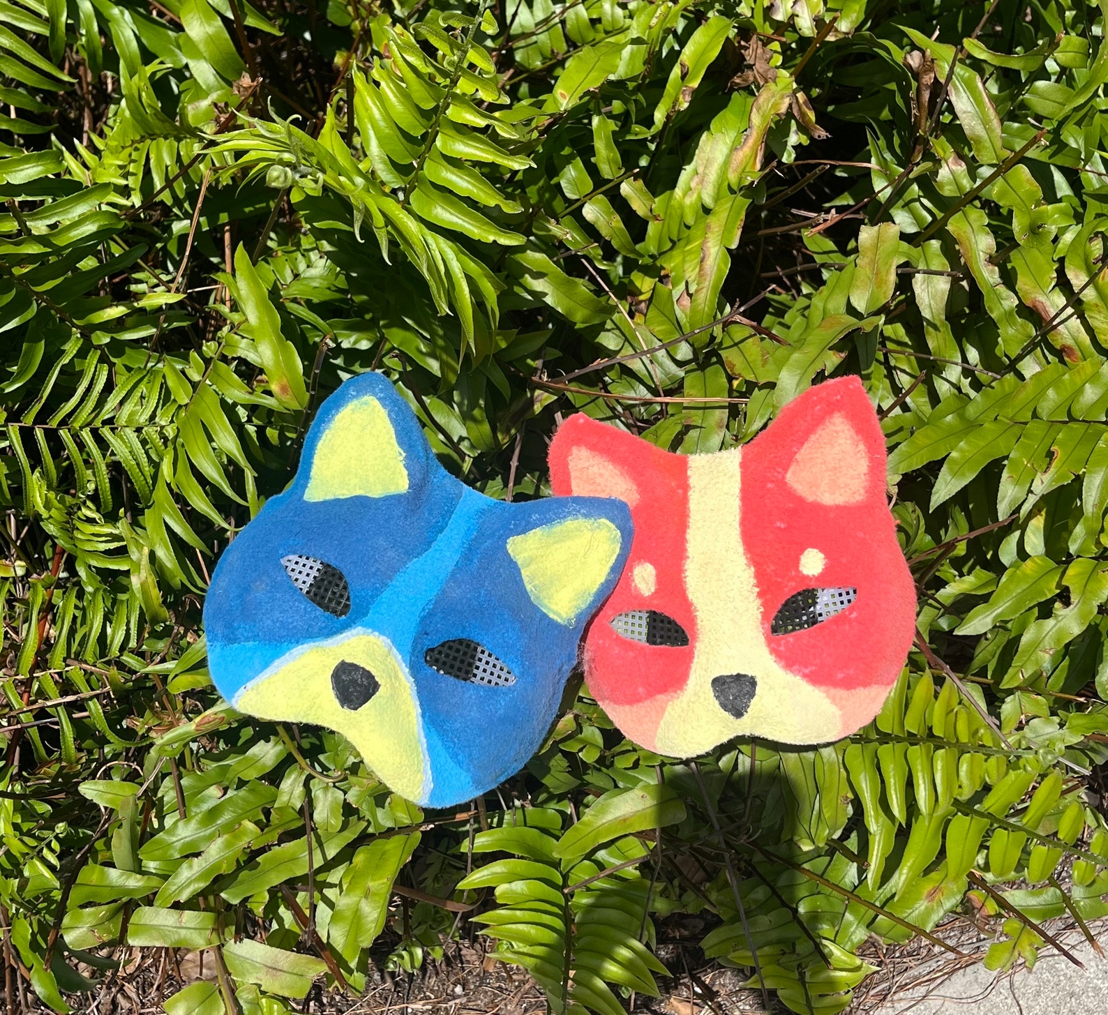 Bluey and Bingo Mask Set Hand Painted - Etsy