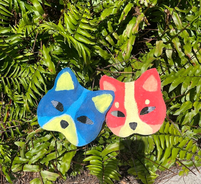Bluey and Bingo Mask Set Hand Painted - Etsy