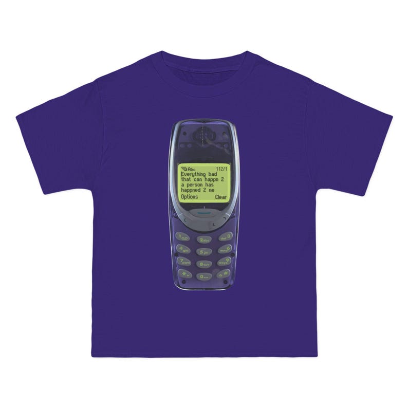 Y2K Aesthetic T-shirt With Vintage Cellphone Texting Funny Quote ...