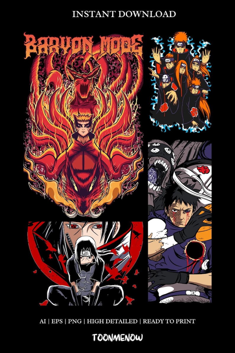 350+ Premium Quality Anime Design Bundle Anime, Streetwear, Anime ...
