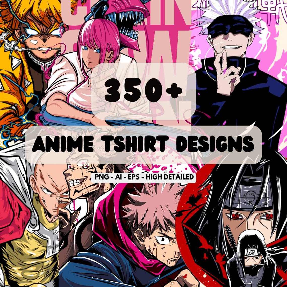 350+ Premium Quality Anime Design Bundle Anime, Streetwear, Anime ...