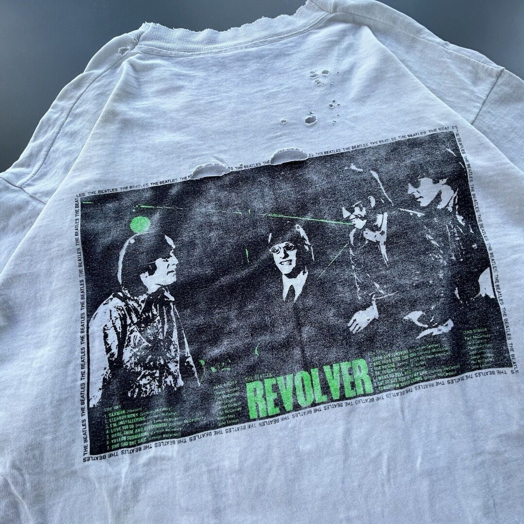 Vintage THE BEATLES REVOLVER Shirt Adult Large Apple Records Double ...