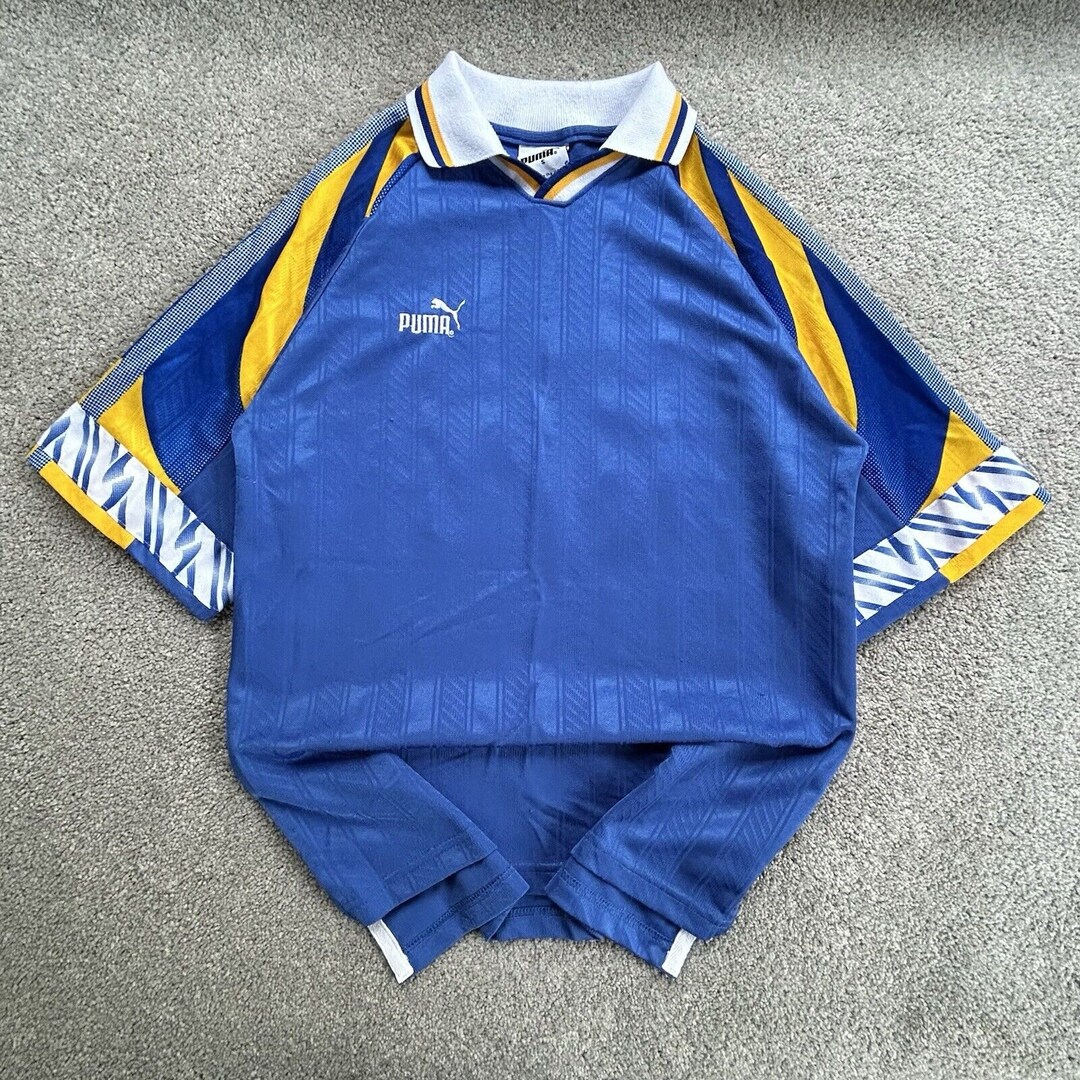 Vintage 90s Puma Soccer Jersey Adult Small Made in USA Football Kit ...