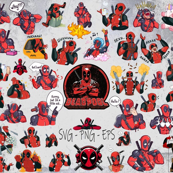 Deadpool Svg - Etsy