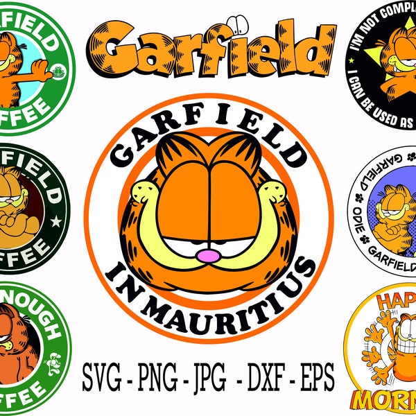 Garfield Svg - Etsy