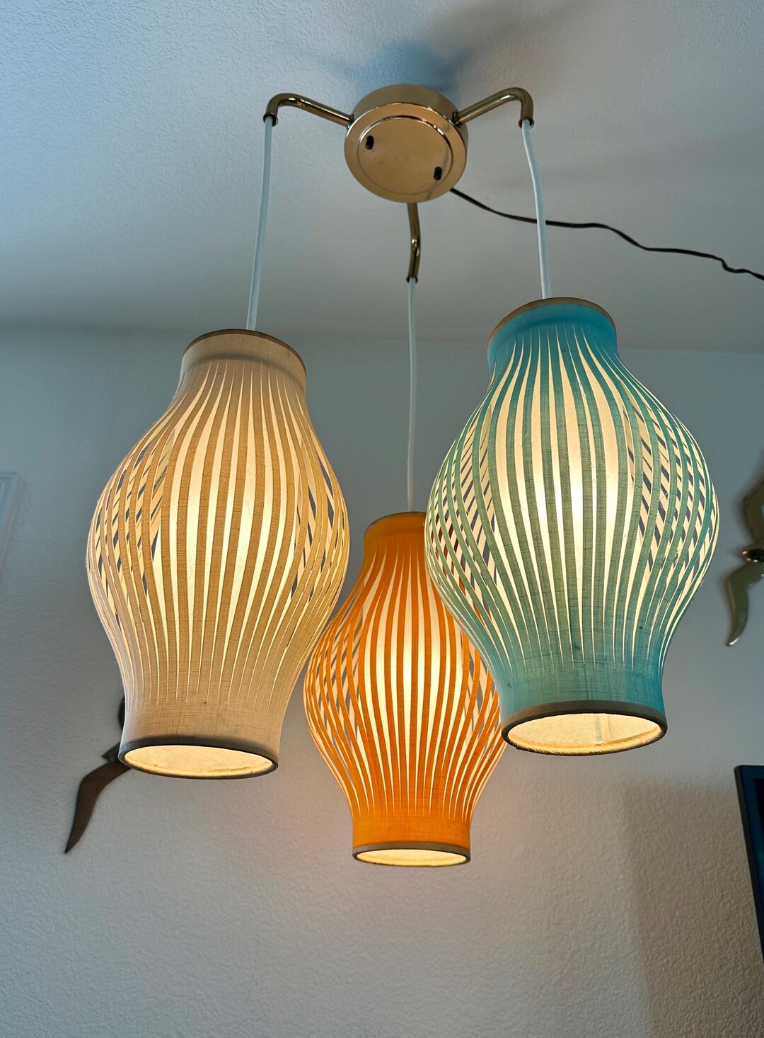 Mid Century 3 Pendant Ceiling Light - Etsy