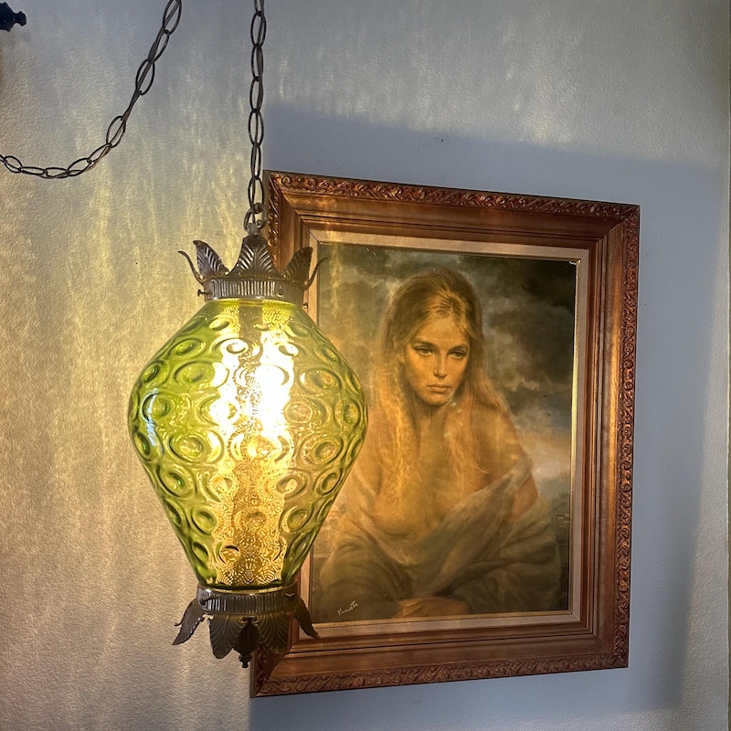 Vintage Swag Lamp - Etsy