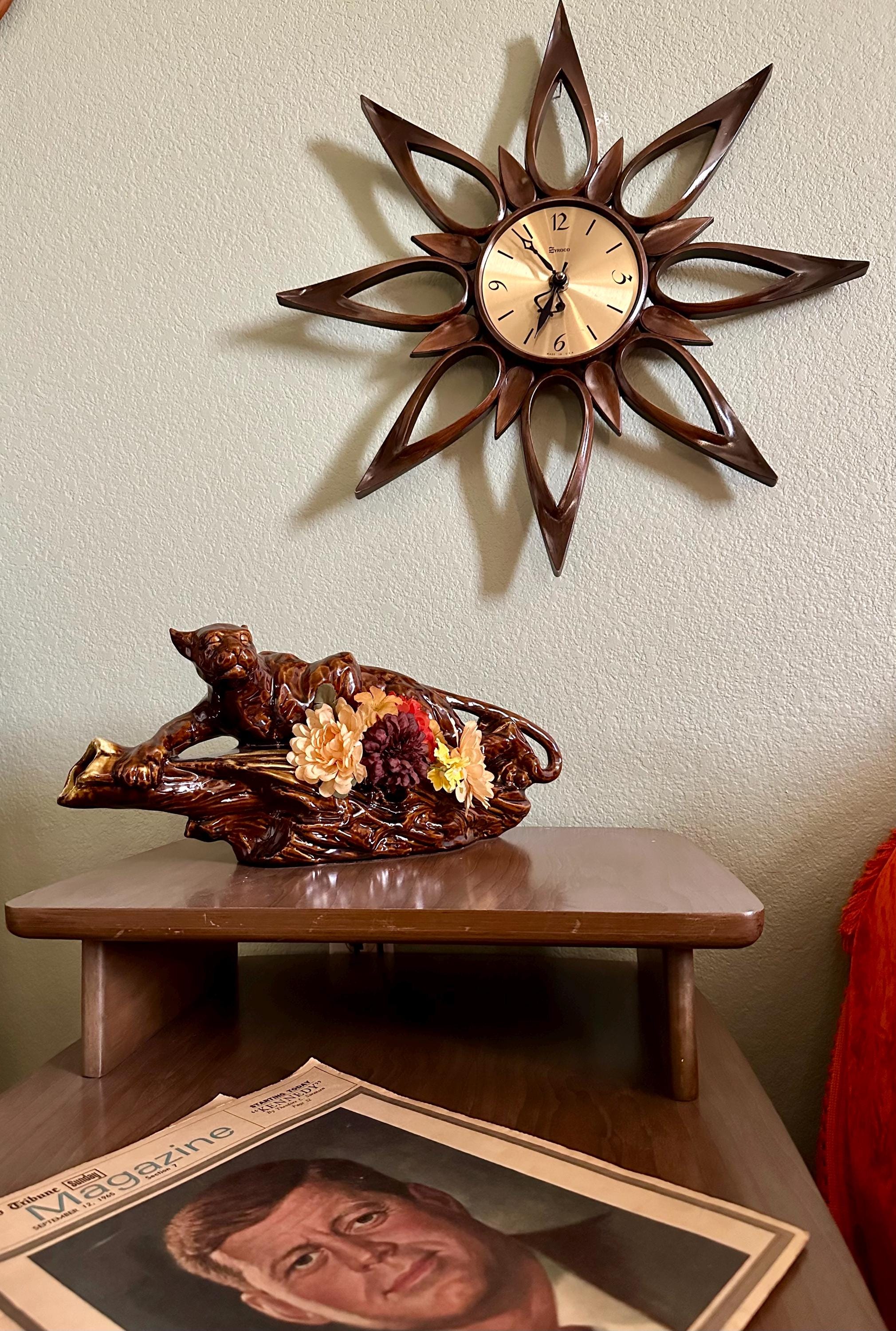 Syroco Mid Century Wall Clock - Etsy