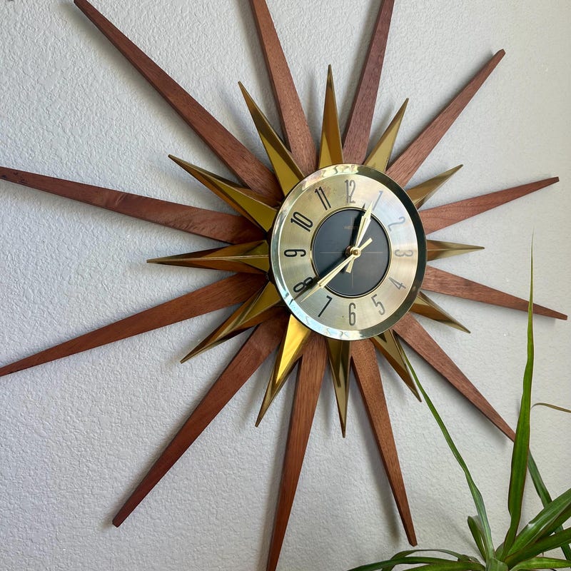 Starburst Clock - Etsy