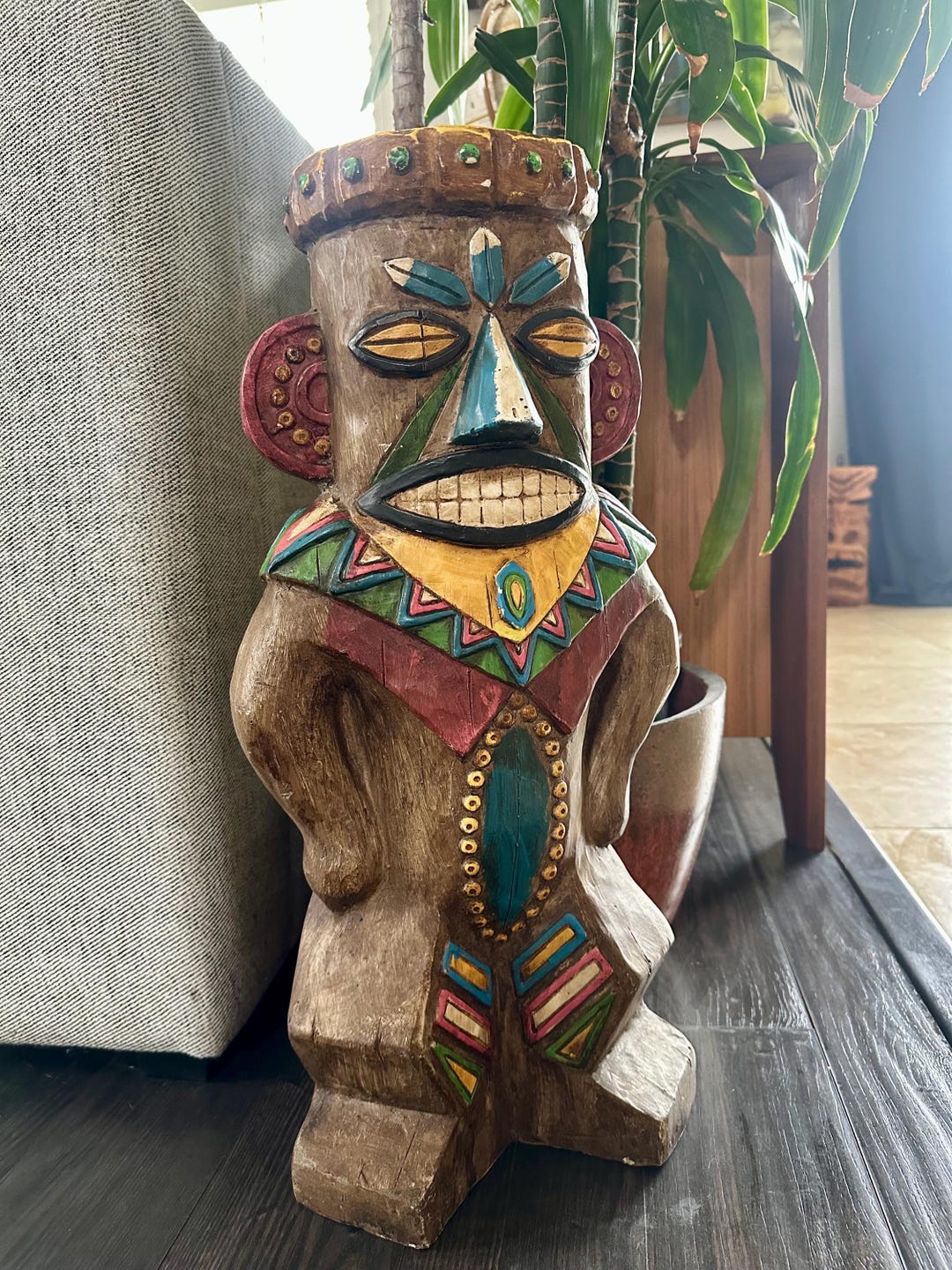 Large Hawaiian Pele Tiki God Statue - Etsy