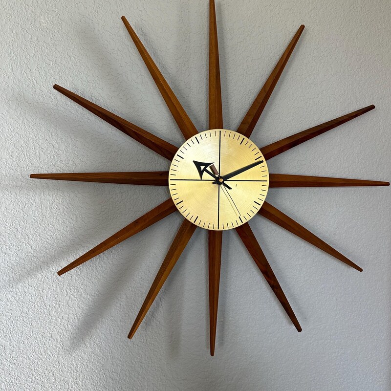 Starburst Clock - Etsy