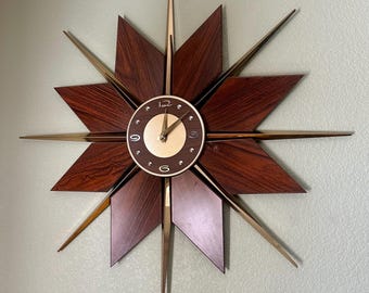 Rare Mid-century Modernist Teak Desk Clock by HERMLE - Etsy