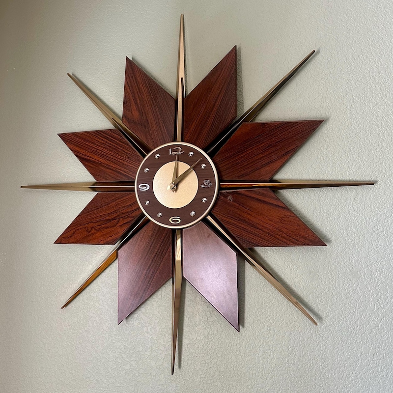 Starburst Clock - Etsy