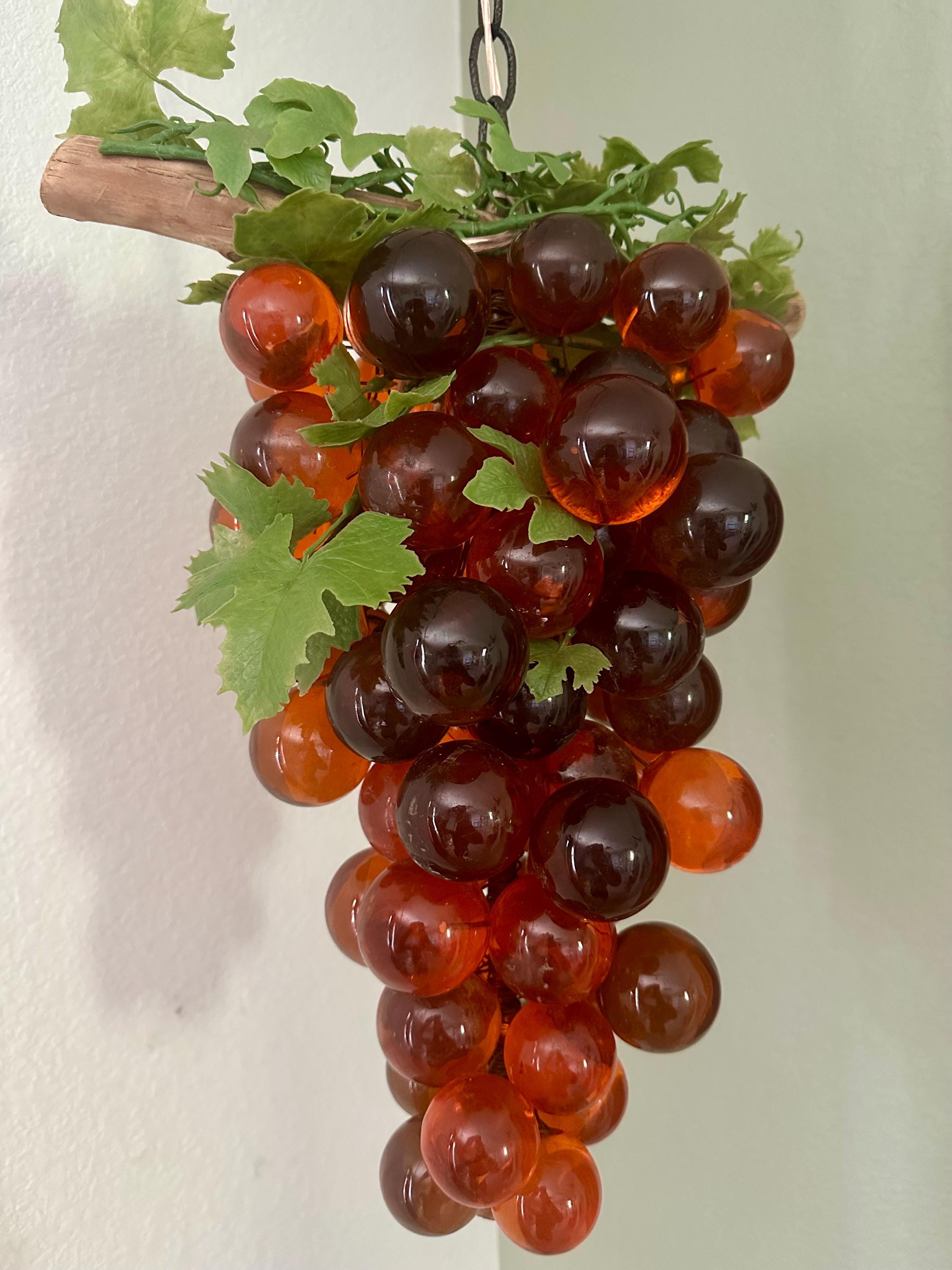 Lucite Grape Cluster Swag Hanging Lamp - Etsy