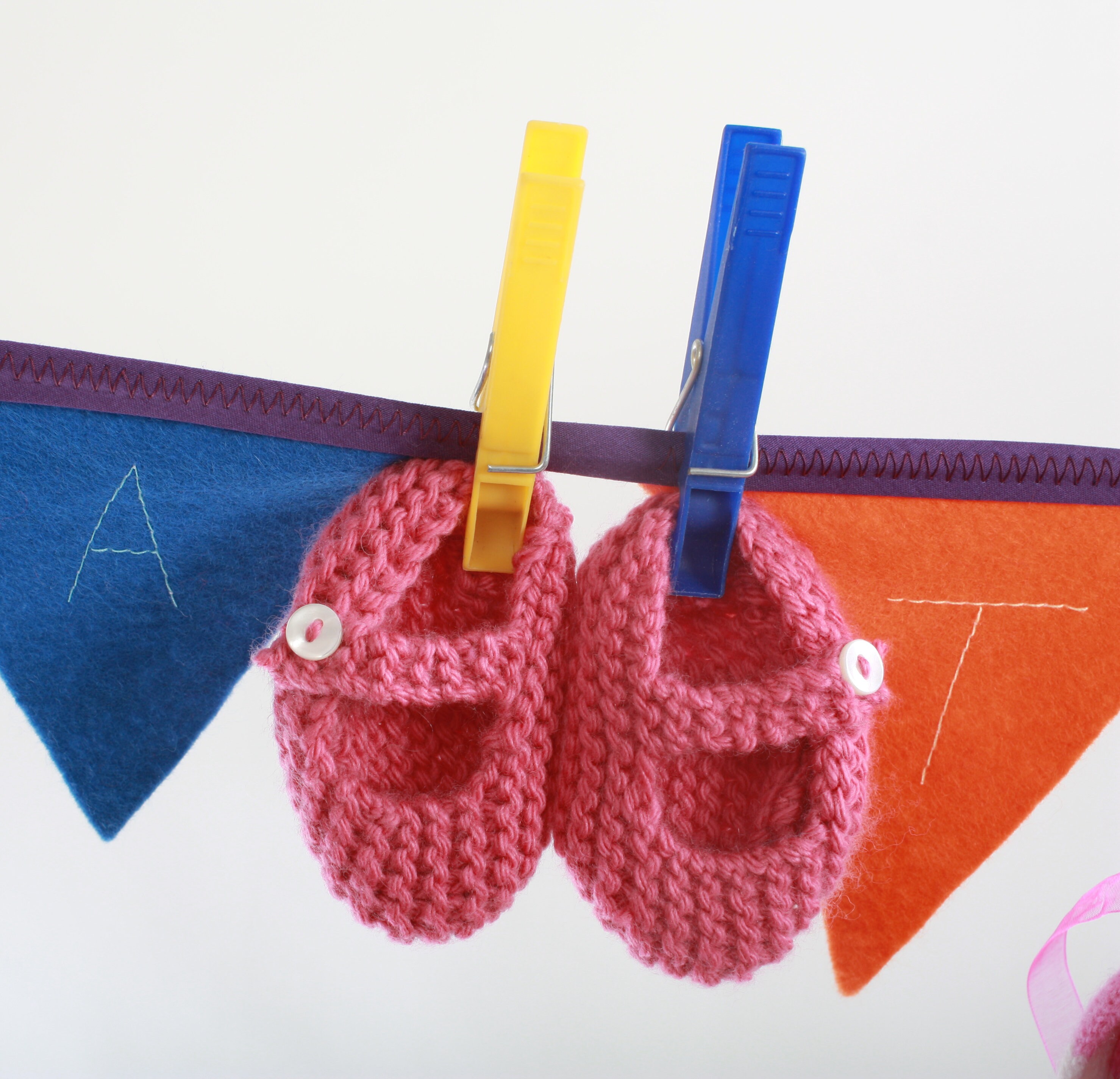 Knitting Pattern for Mary Jane Baby Shoes 0-3 Months - PDF Pattern ...