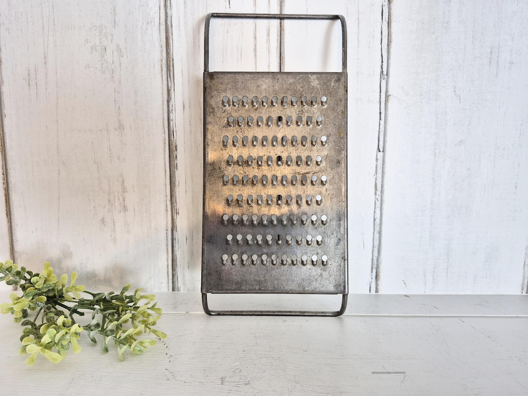 Vintage Metal Raised Table Top Cheese Grater, Farmhouse Kitchen Decor ...