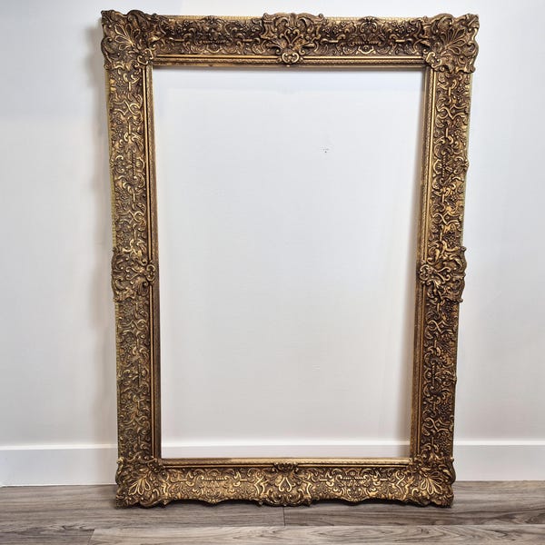 Large Ornate Picture Frame - Etsy