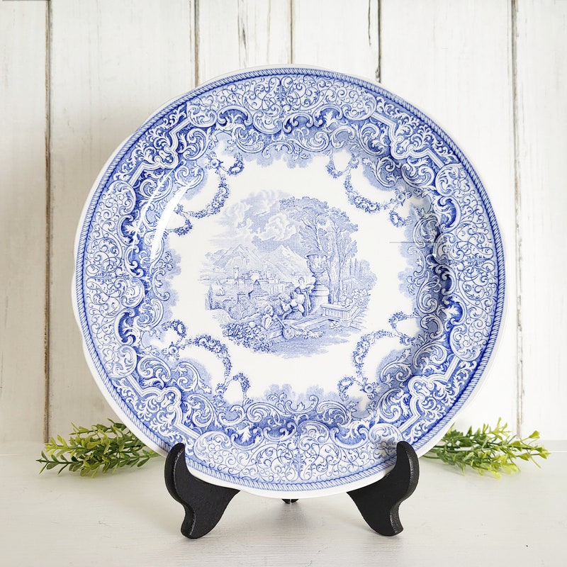 Blue White Plate - Etsy