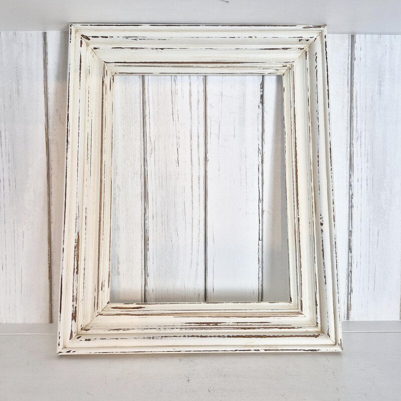 Rustic White Frame - Etsy