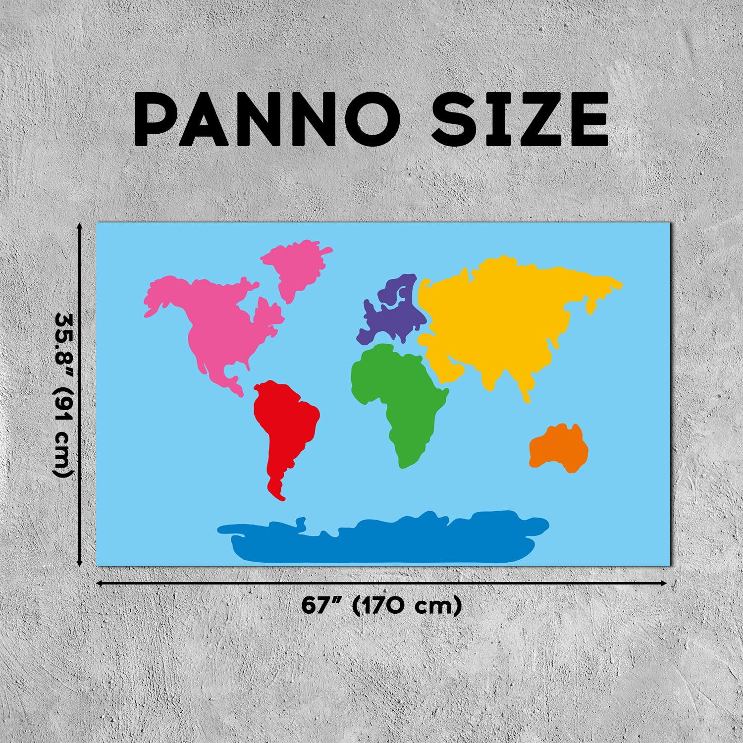 World Map Felt Wall, Felt Board, Montessori Learning, Party Decoration ...