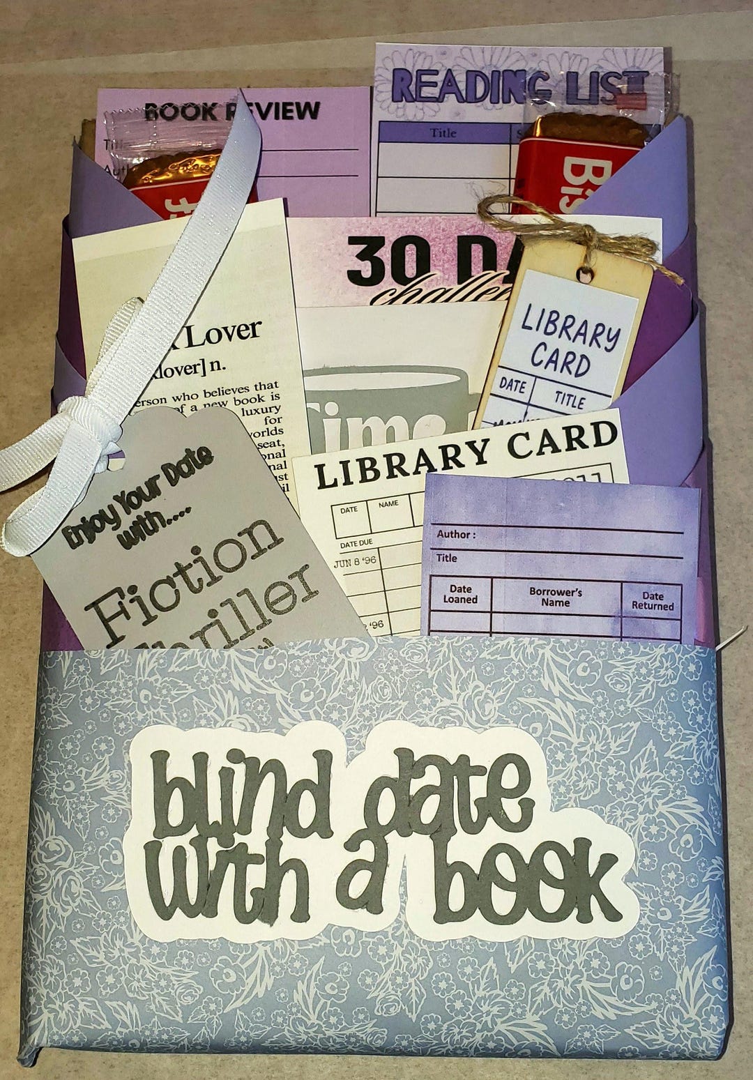 Date Night With A Book - Blind Date With A Book - Book Lovers Gift ...
