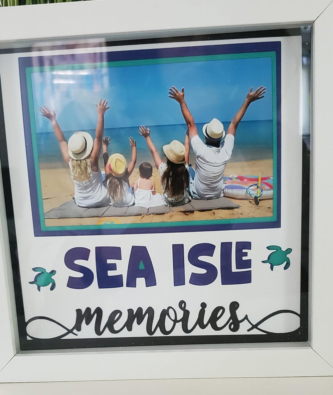Sea Isle NJ Shadow Box Frame: 3D Layered Vacation Photo Display - Etsy