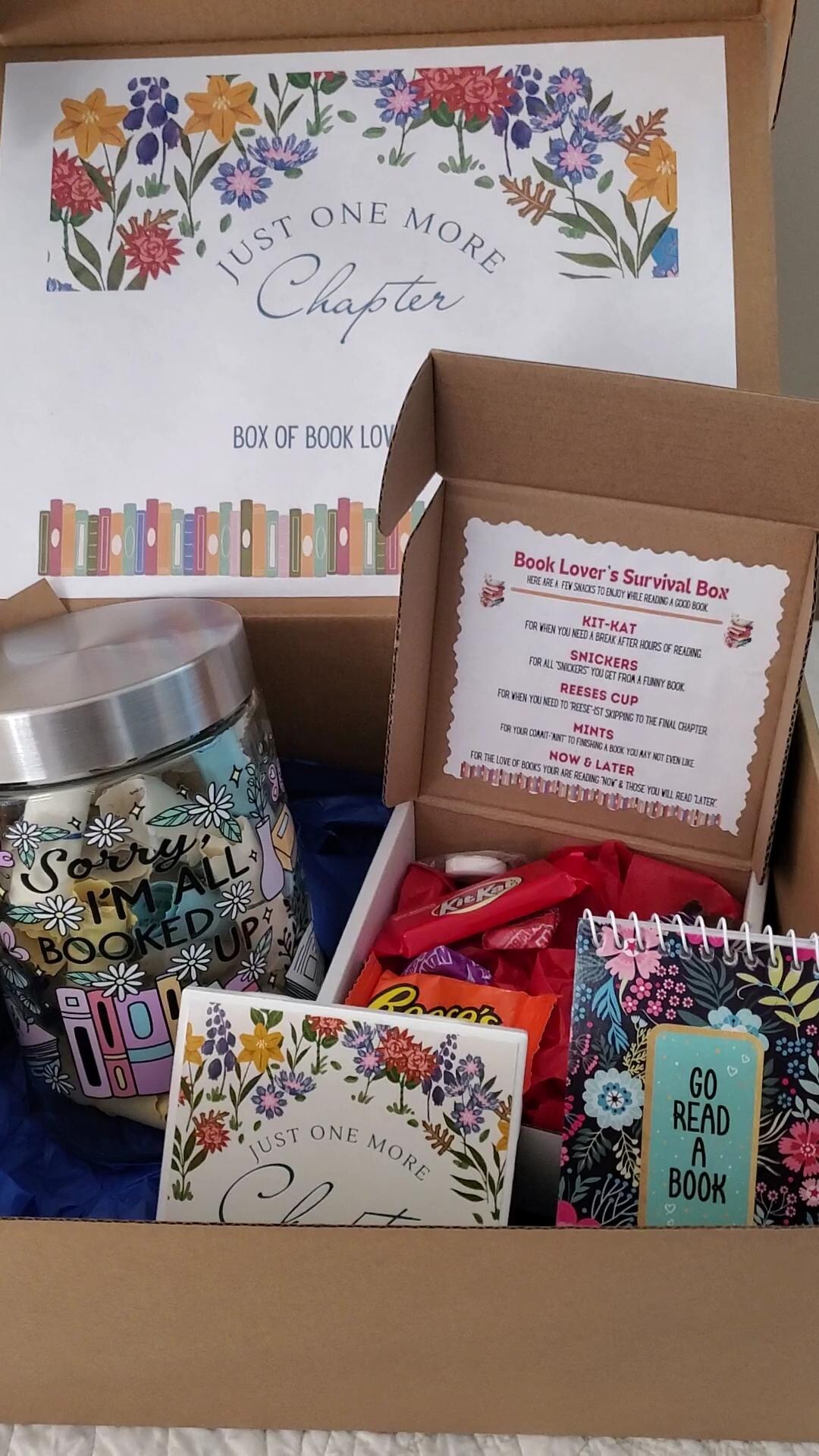 Book Lover's Gift Box - Jar W/ Inspirational Excerpts From Famous Books ...